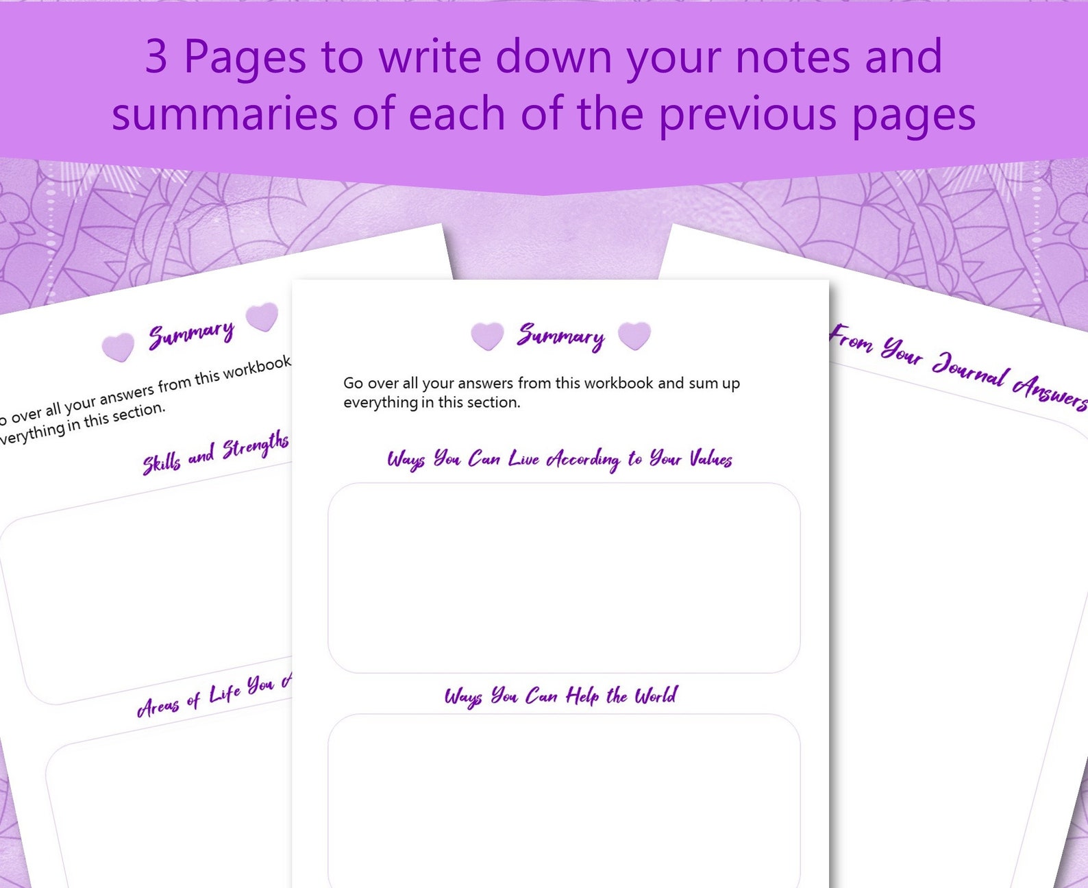 Printable Life Purpose Planner, Find Your Career Path, Find Your ...