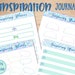 Inspiration Journal, Printable Journal, Journal Pages, Inspirational ...