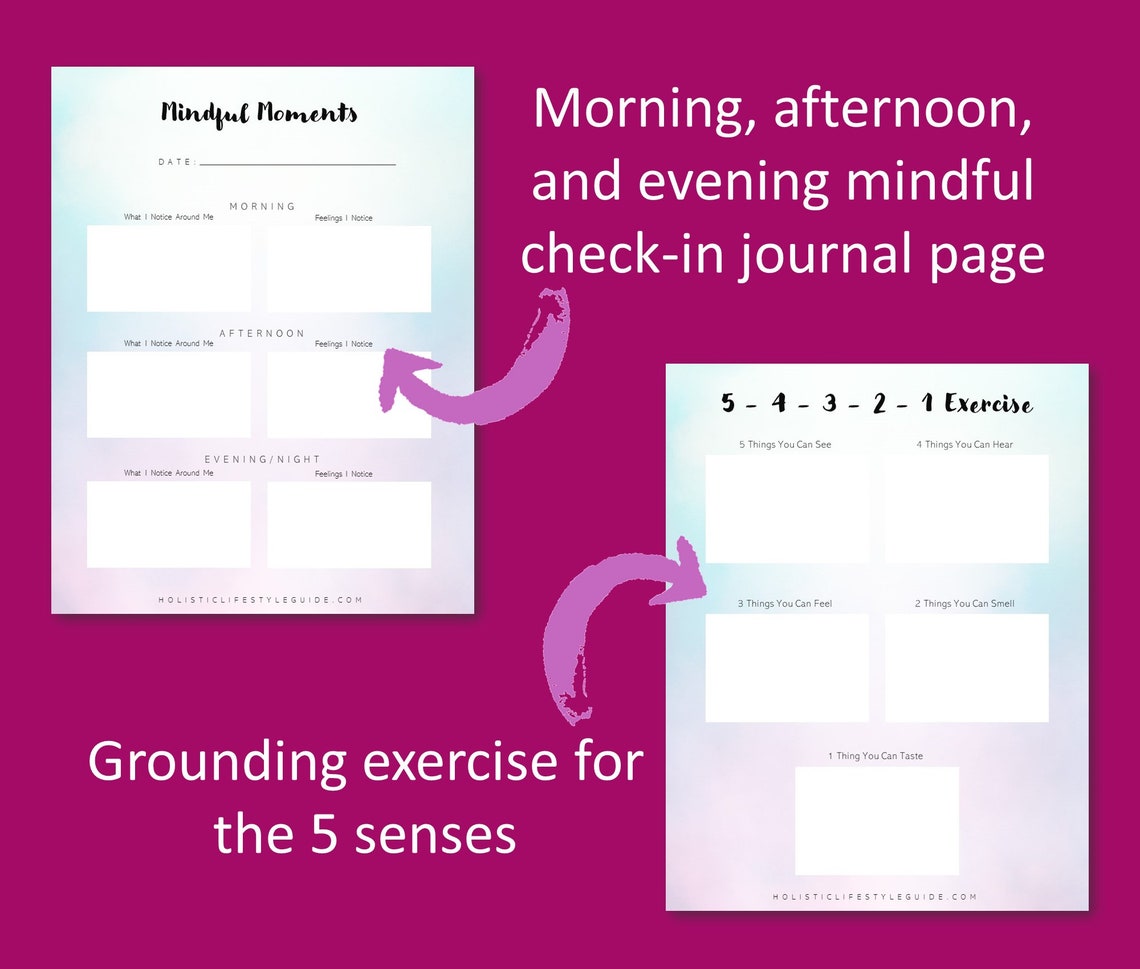 Mindfulness Workbook Personal Development Journal - Etsy