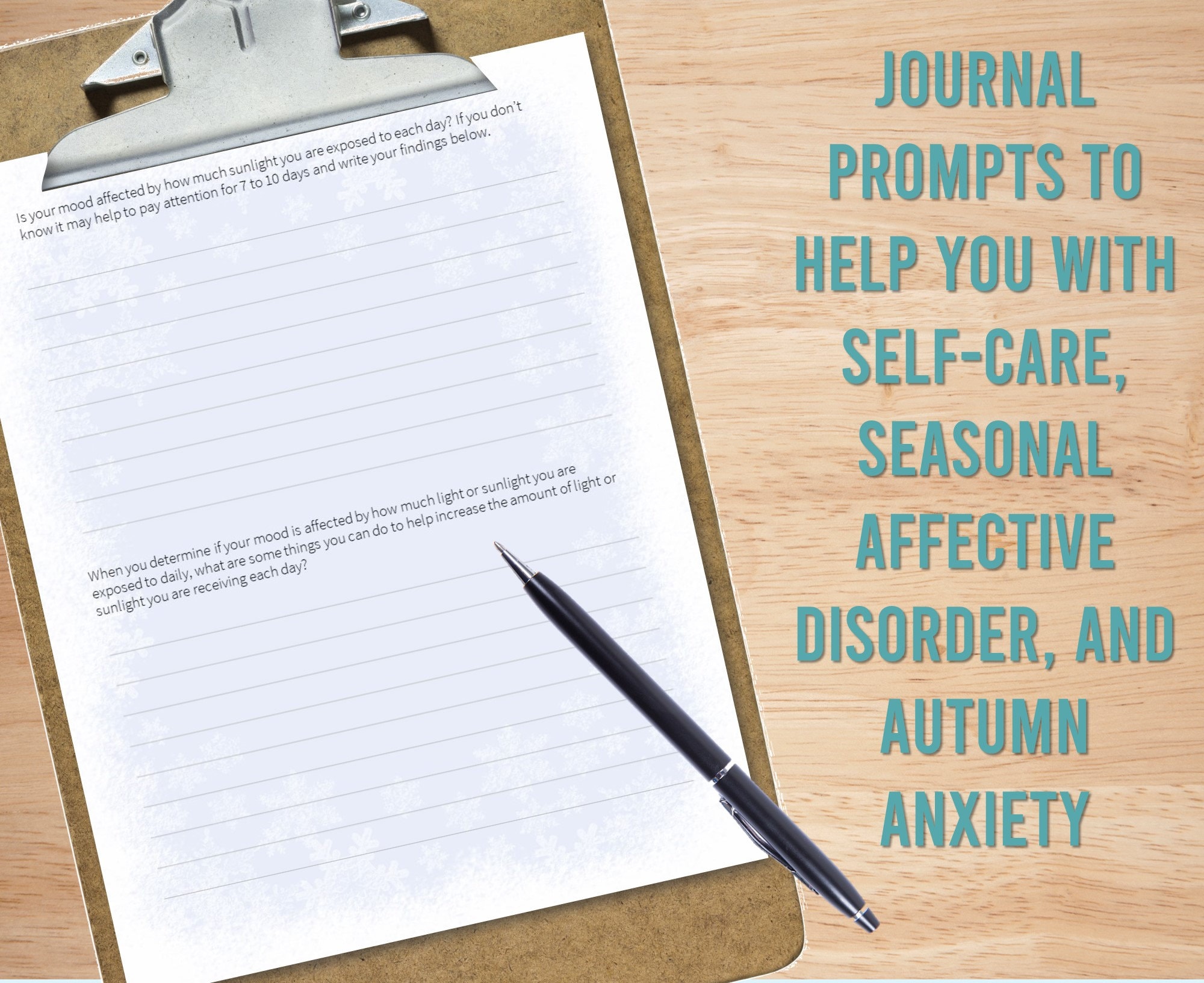 Self Care Journal, Seasonal Affective Disorder, Seasonal Depression ...