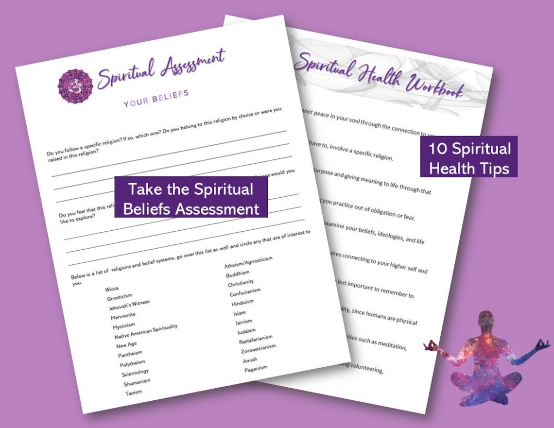 Printable Spiritual Workbook Spirituality Journal Higher - Etsy