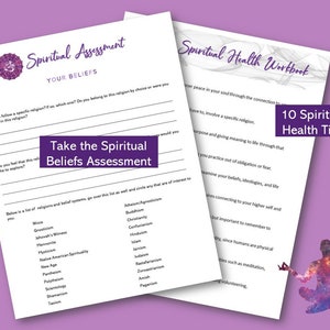 Printable Spiritual Workbook, Spirituality Journal, Higher Self, Life ...