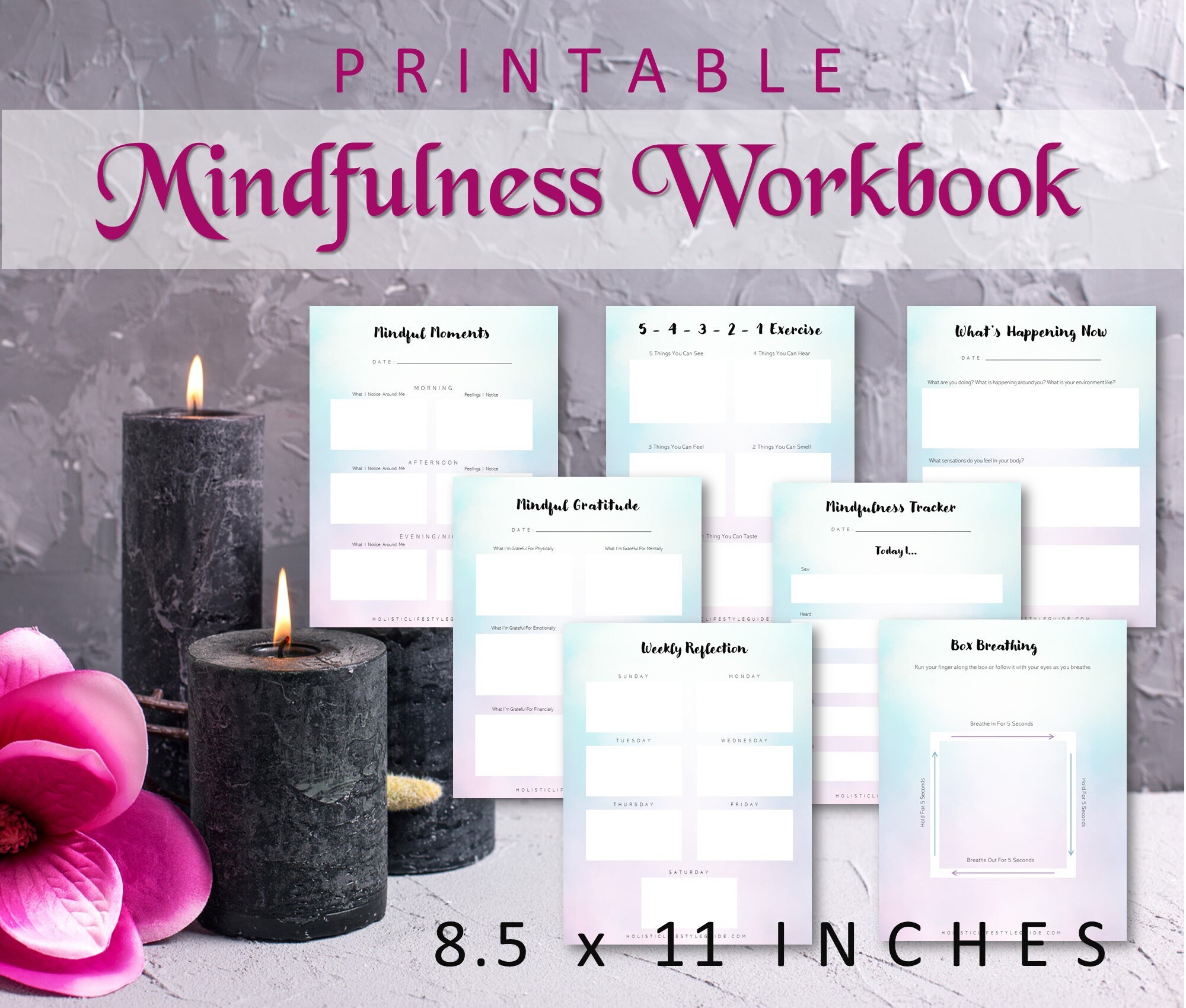 Mindfulness Workbook, Personal Development Journal, Mindfulness ...