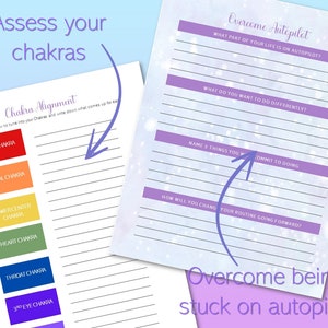 Printable Spiritual Workbook, Spiritual Awakening, Spiritual Self Care ...