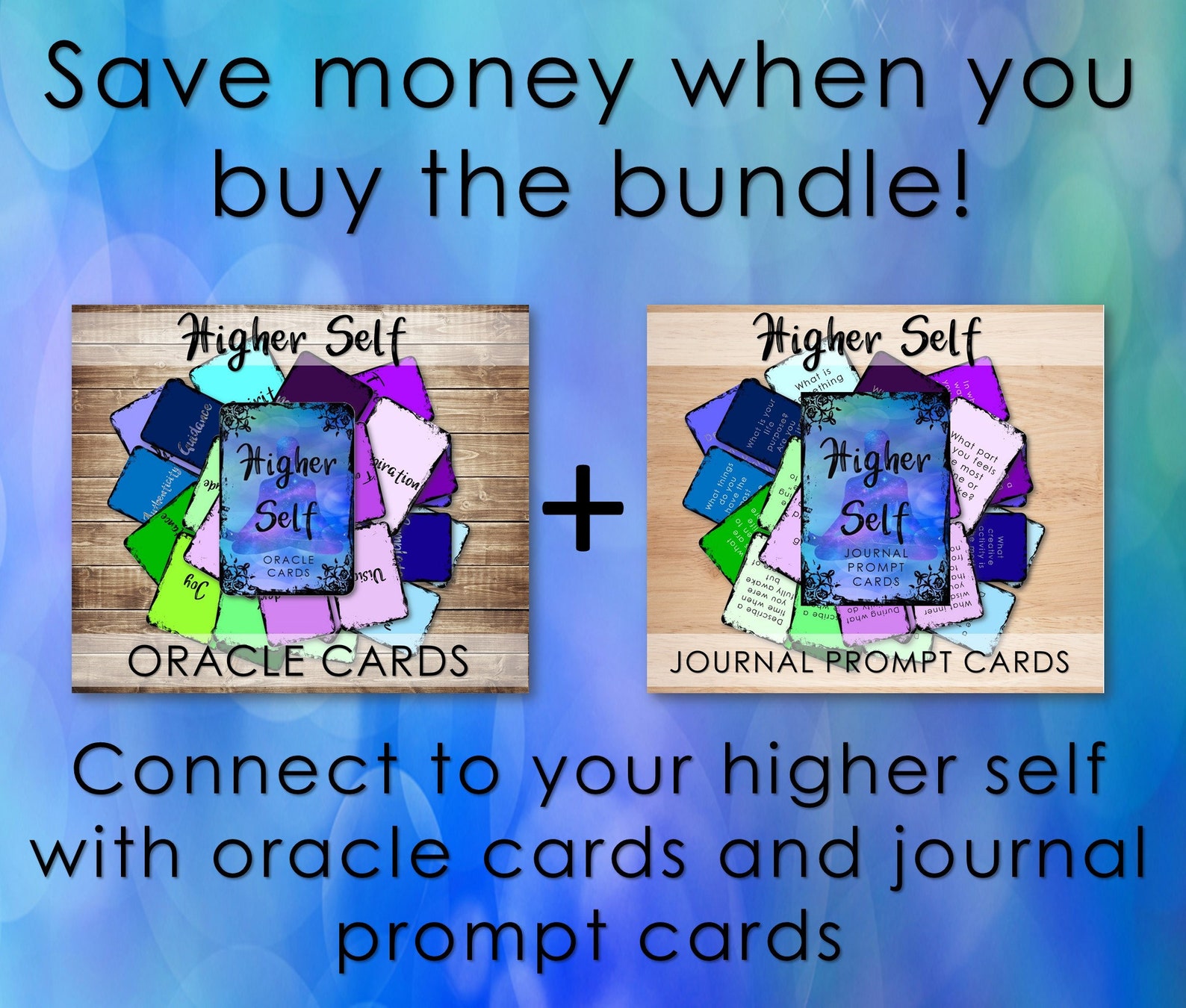 Journal Prompt Cards, Printable Cards, Higher Self, Journaling Ephemera ...