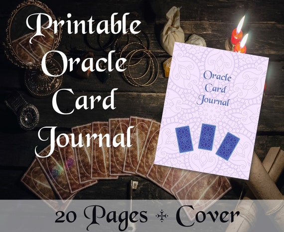 Printable Oracle Card Journal Tarot Workbook Spiritual - Etsy