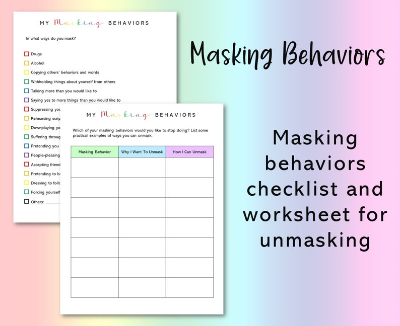 Autism Workbook, Autism Worksheets, Autism Journal, Autism Planner ...