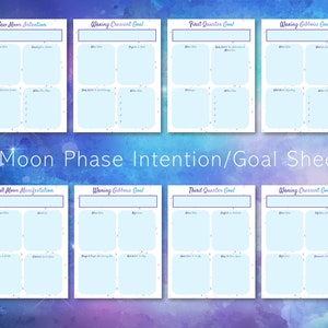 Printable Moon Journal, Manifestation Journal, Manifesting Planner ...