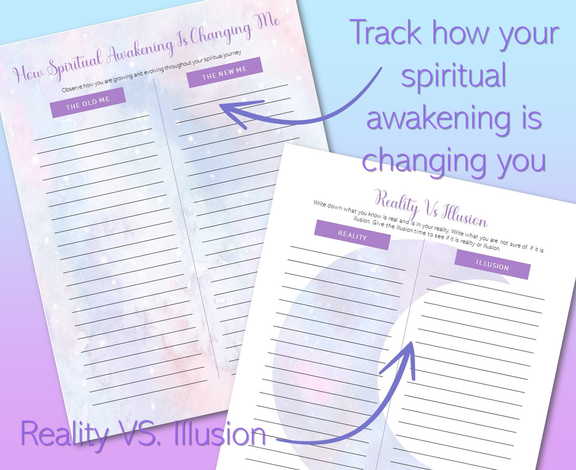 Printable Spiritual Workbook, Spiritual Awakening, Spiritual Self Care ...