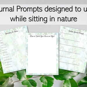 Printable Nature Journal, Nature Journal Prompts, Nature Journaling ...