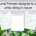 Printable Nature Journal, Nature Journal Prompts, Nature Journaling ...