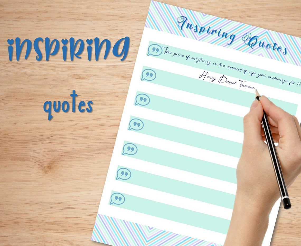 Inspiration Journal Printable Journal Journal Pages - Etsy