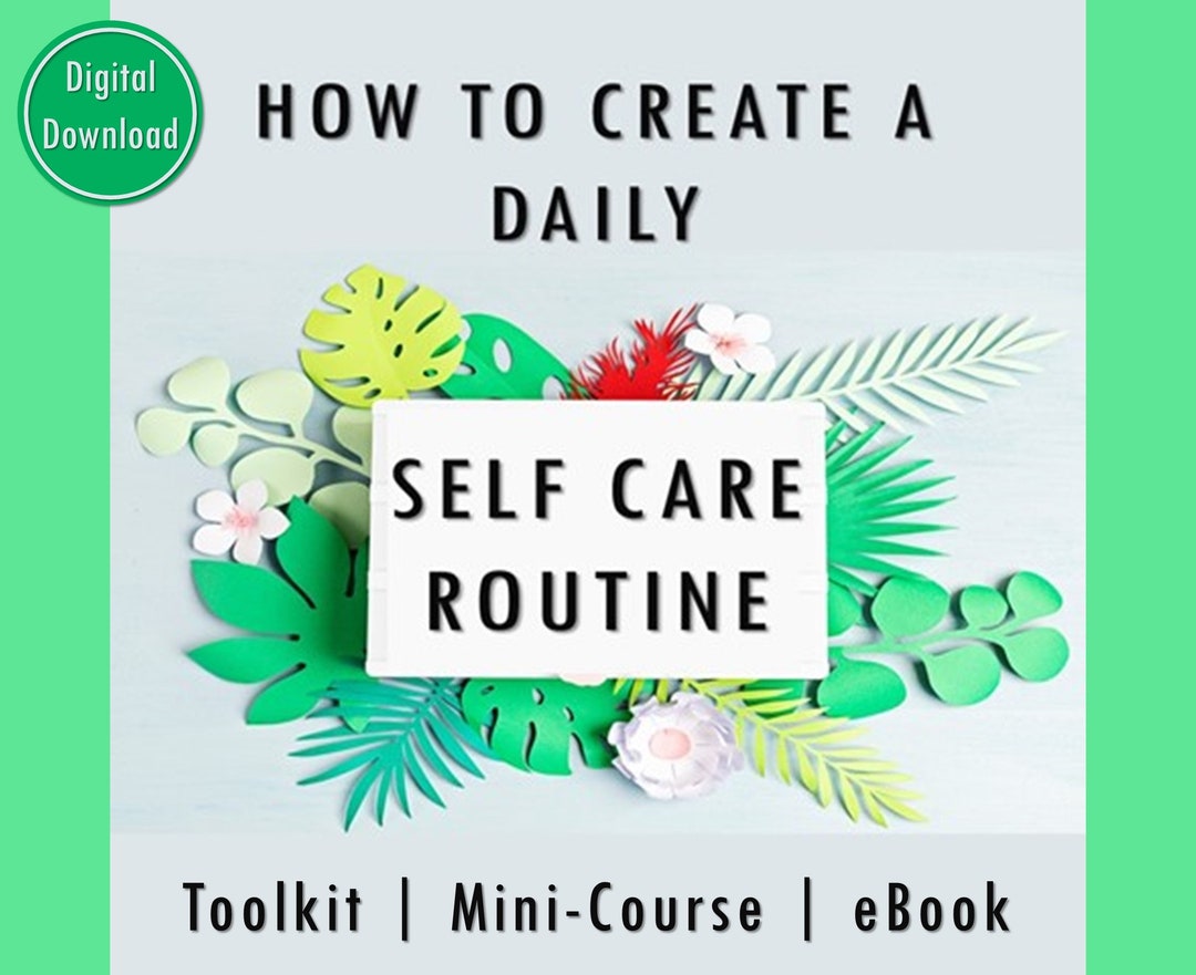 Daily Self Care Ebook, PDF Tool Kit, Self Care Bundle, Daily Routine ...