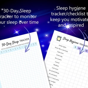 Sleep Journal, Sleep Tracker Printable, Sleep Planner, Bedtime Routine ...