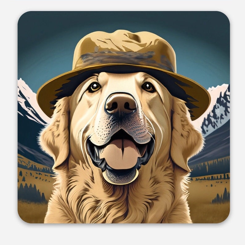 Golden Retriever Park Ranger | Cut Out | Vinyl Sticker - Etsy