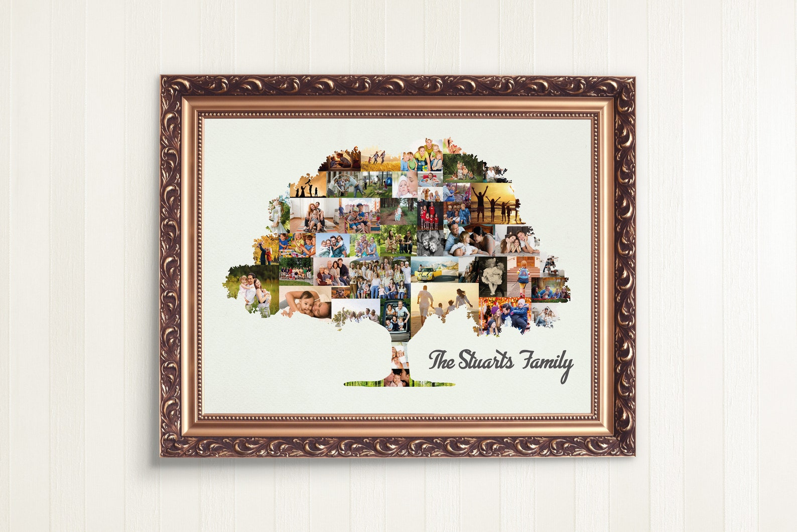 Family Tree Collage, Custom Family Tree Photo, Family Tree Wall Art ...