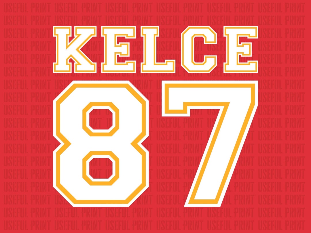 KELCE 87 SVG, Jersey Design SVG, Stickers Cricut, Travis - Etsy
