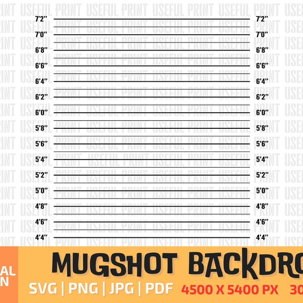 Mugshot Backdrop - Etsy