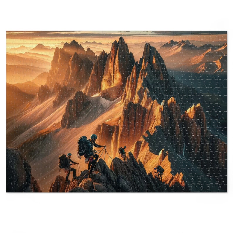 Majestic Mountain Ascent Jigsaw Puzzle - Etsy