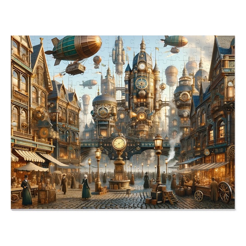 Steampunk Metropolis: A City of Gears and Dreams - Etsy