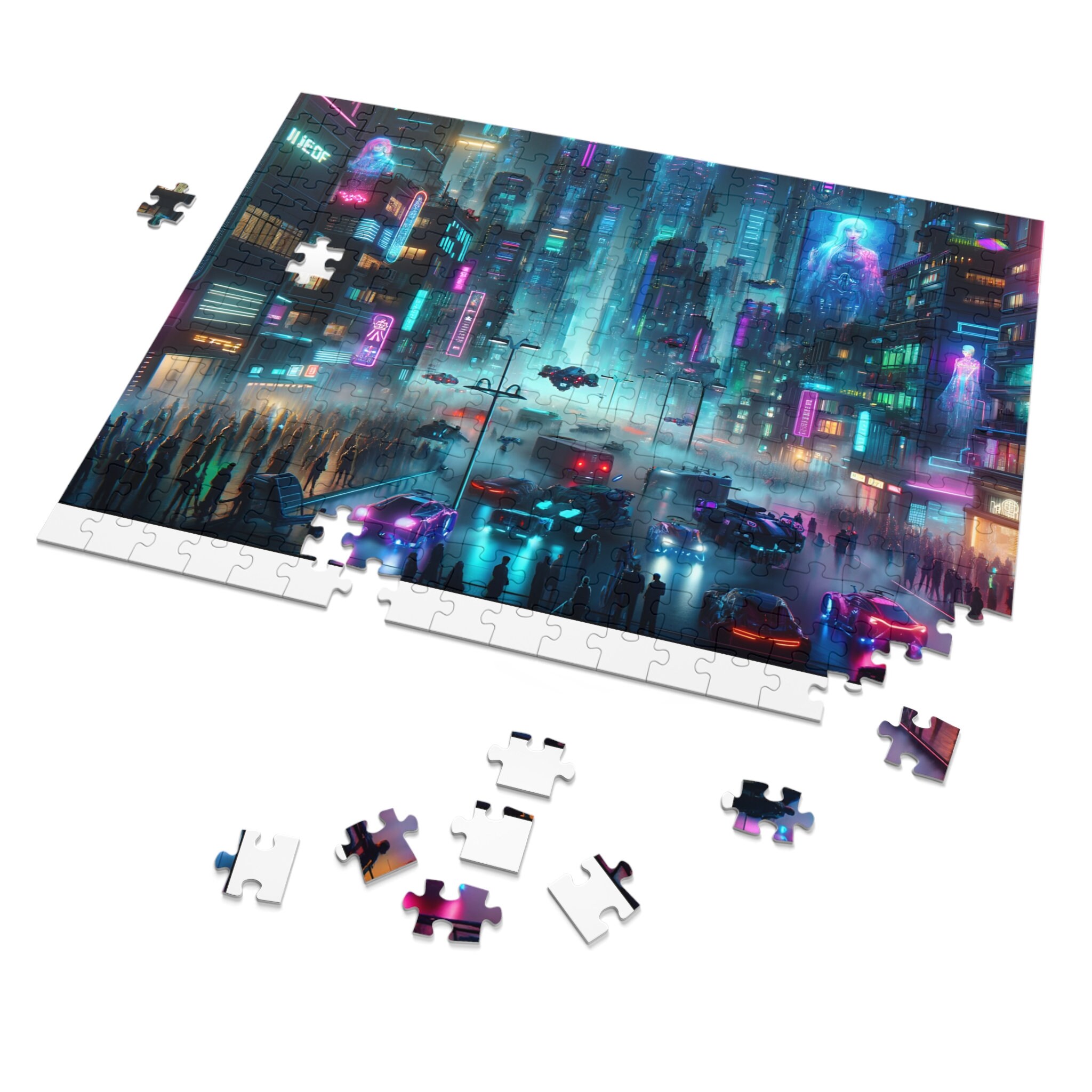 Cyberpunk Twilight Puzzle - Etsy