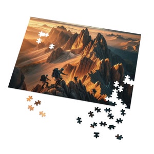 Majestic Mountain Ascent Jigsaw Puzzle - Etsy