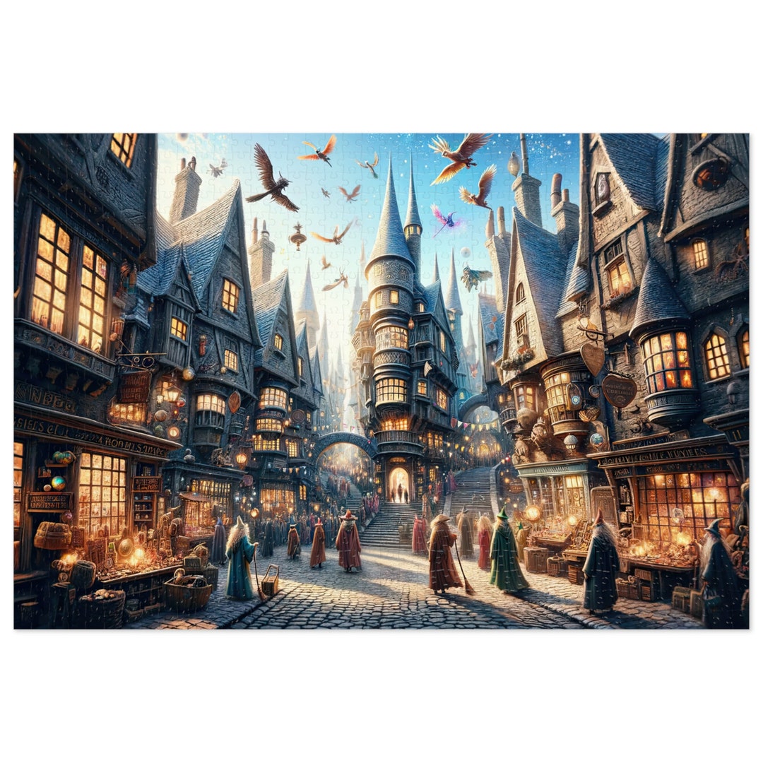 Magical Landscape Wizarding World Jigsaw Puzzle - Etsy