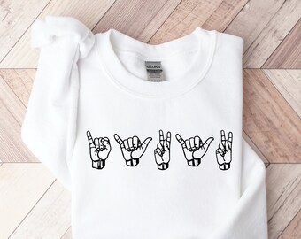 Asl Sweatshirt - Etsy