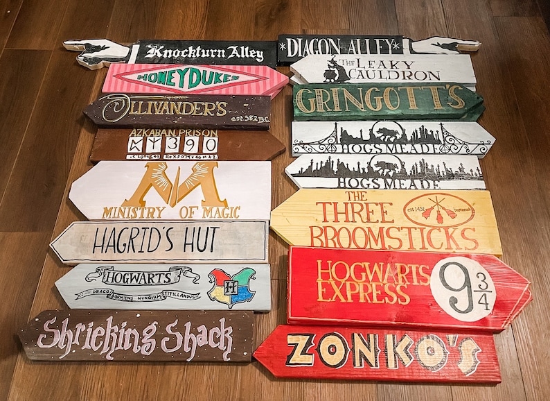 Wooden Wizard World Sign - Etsy