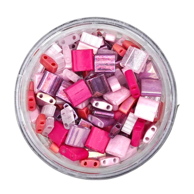 Pink Purple Glass Beads - Etsy