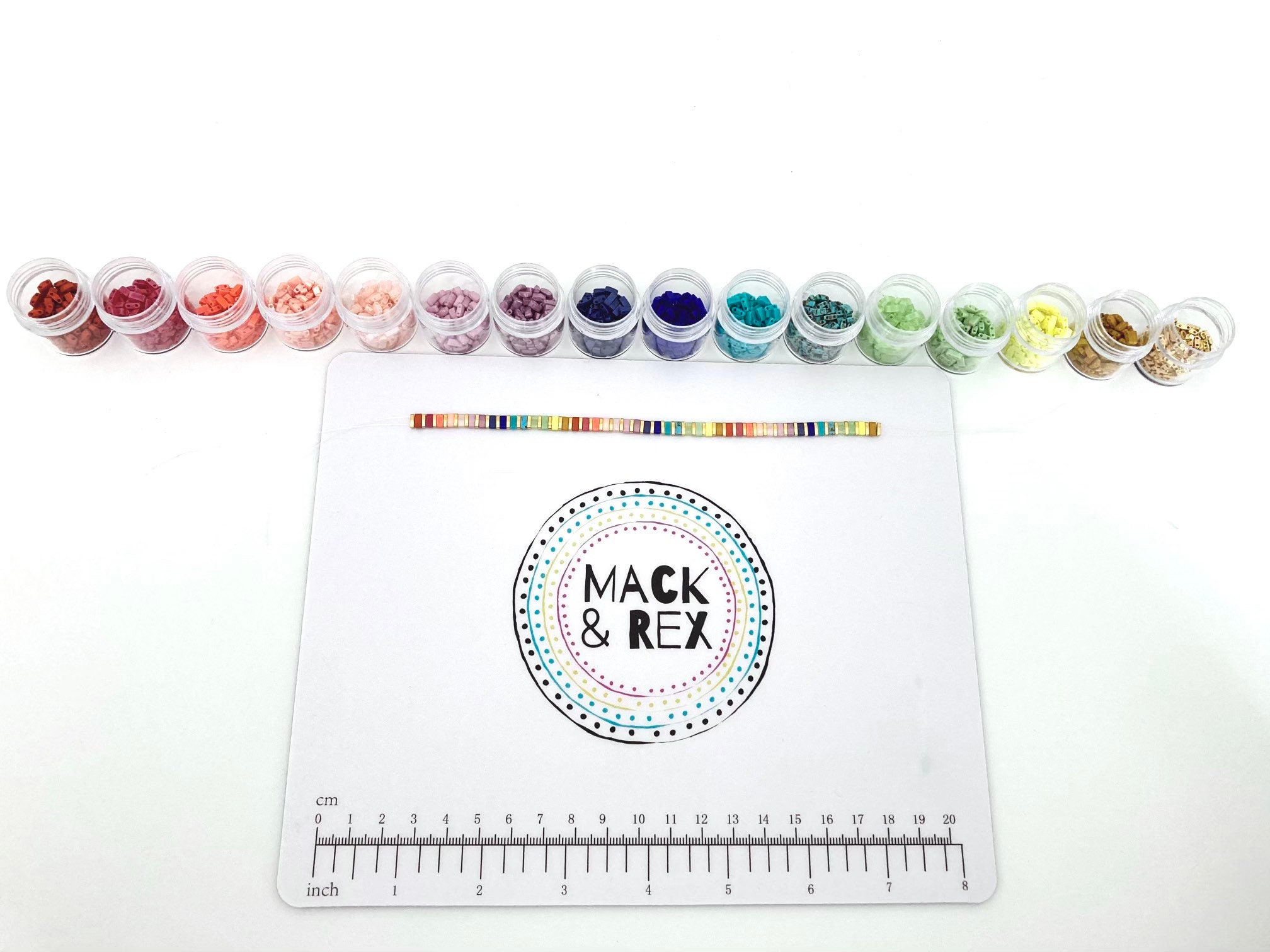 Wipeable Bead Mat With Built-in Measuring Tape | Non-slip Jewelry ...