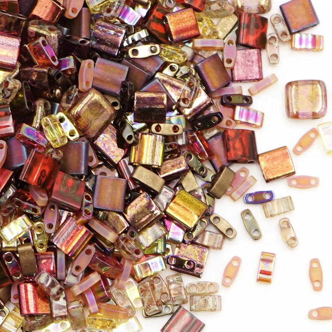 Tila Bead Mix | AUTUMN RUSH | Miyuki Tila Bead Mixes | Glass Tile Beads ...