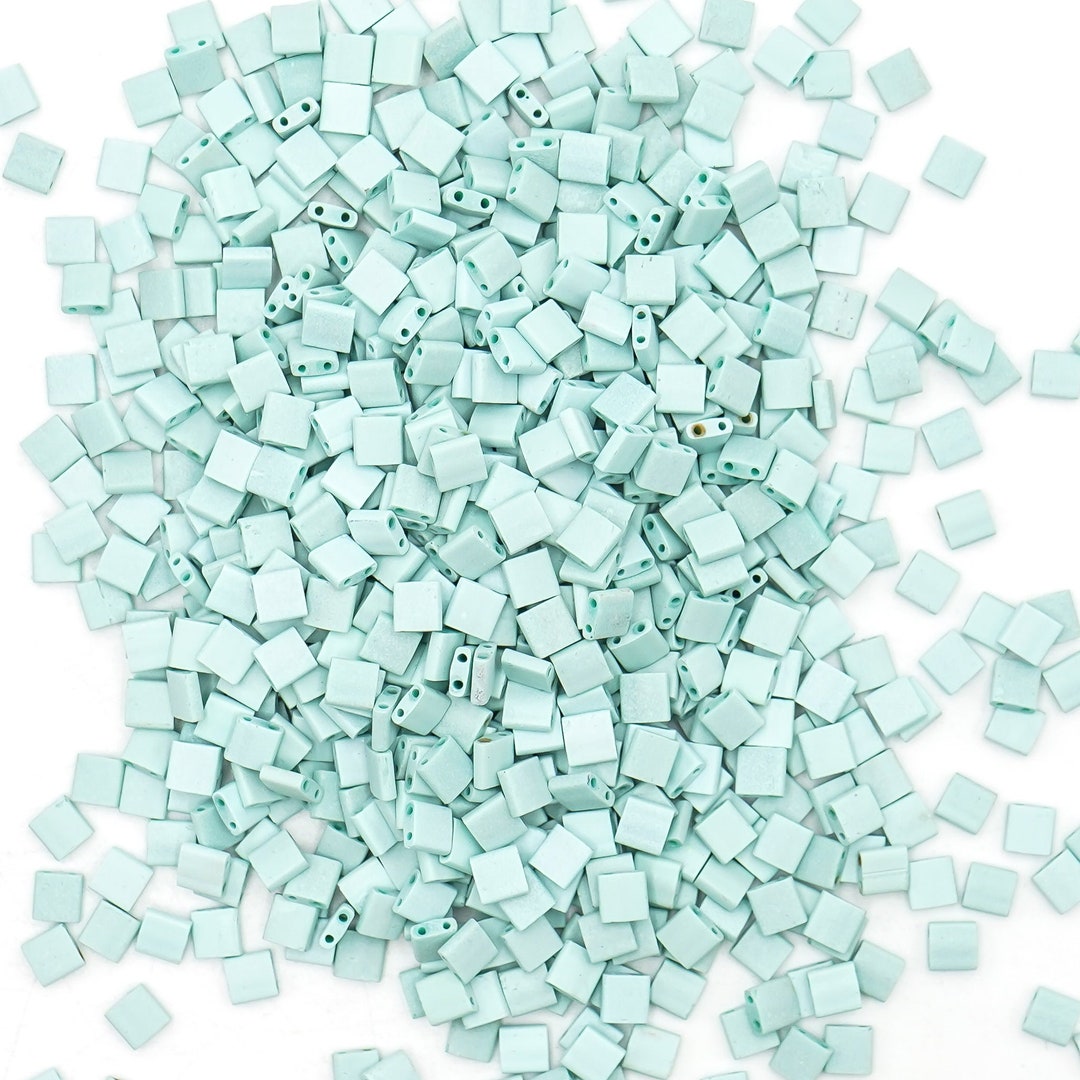 10 GRAMS of Tila Beads | Aqua Tila Beads | AQUA SKY | TL7207 | Glass ...