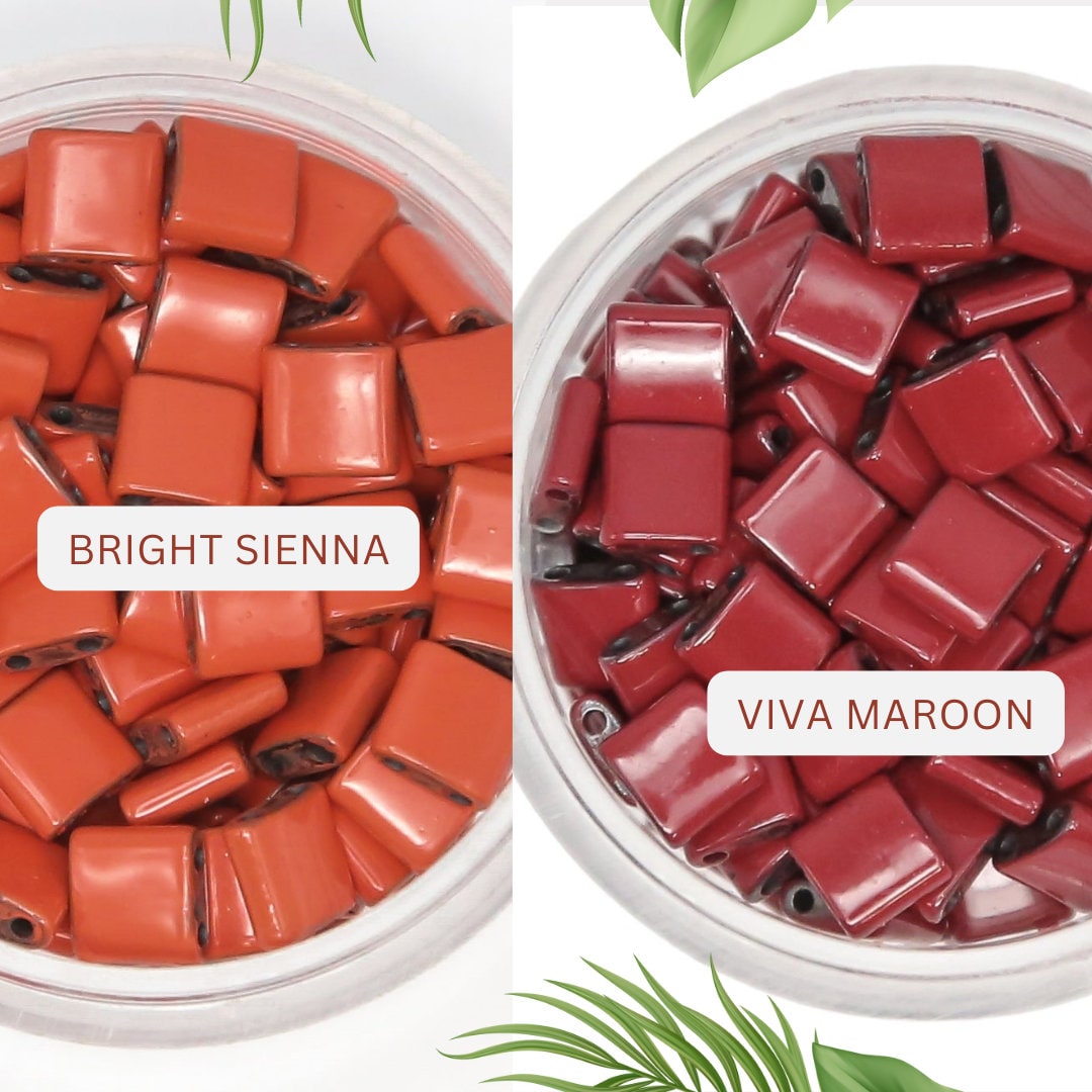 10 GRAMS of Tila Beads | Designer Glass Tila Beads | Custom Colors From ...