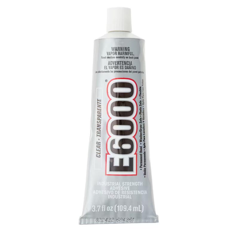 E6000 Craft Adhesive | 3.7oz Clear Industrial-strength Glue for Jewelry ...