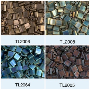 Metallic Tila Beads | Miyuki Tila Bead Colors | Tila Tile Beads ...
