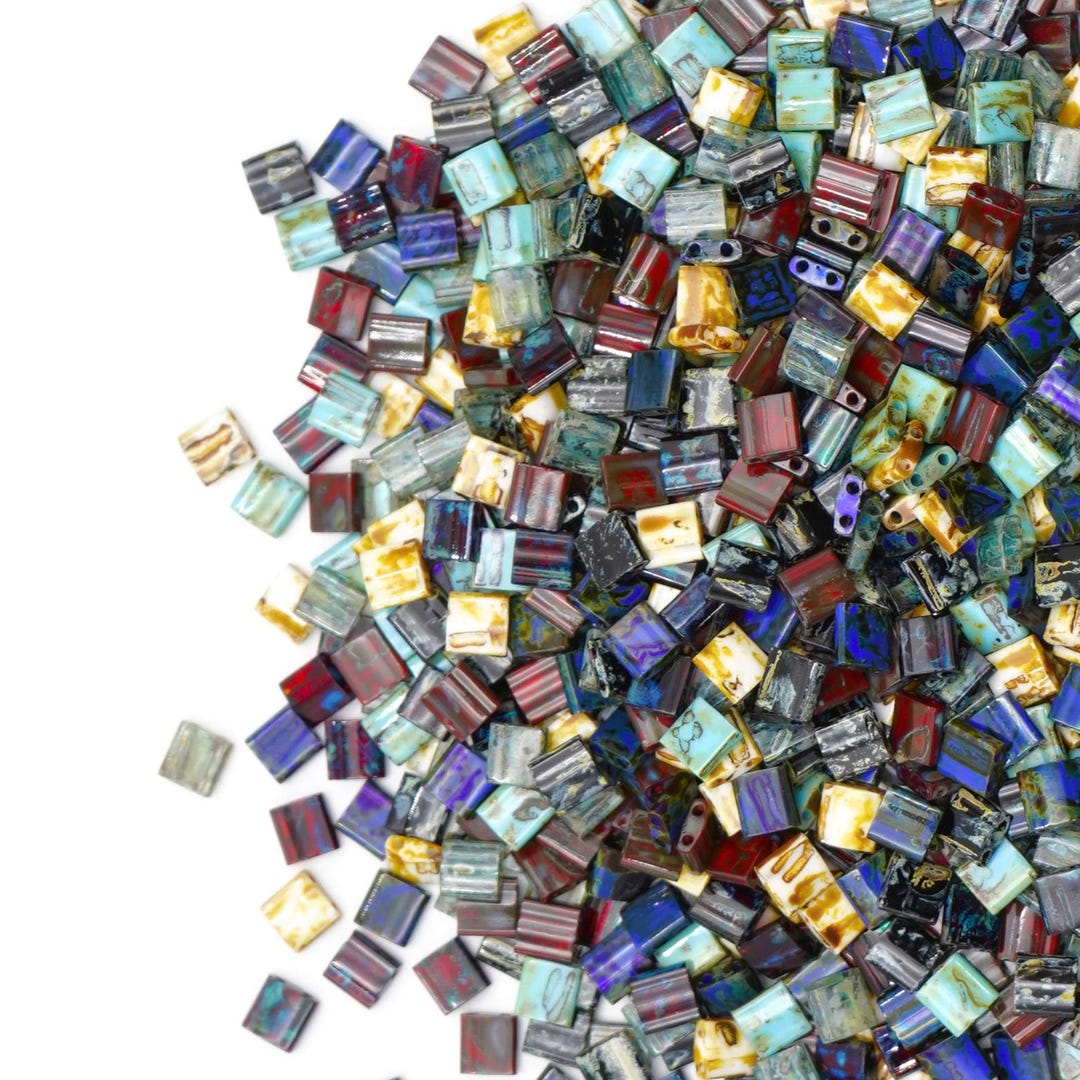 Picasso Tila Beads | TILA Bead Mix | FULL PICASSO | Miyuki Tila Beads ...