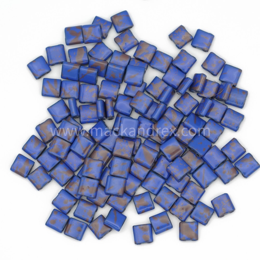 10 GRAMS of Tila Beads | Dirty Dark Blue - Tila Beads Specialty Colors ...
