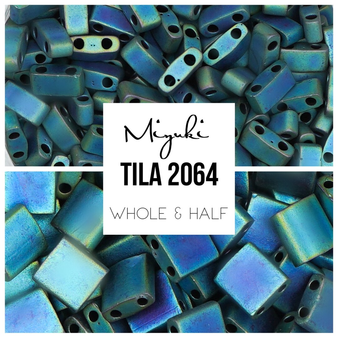 Miyuki Tila Beads TL2064 - Peacock Tila Beads | Tila Tile Beads | Flat ...