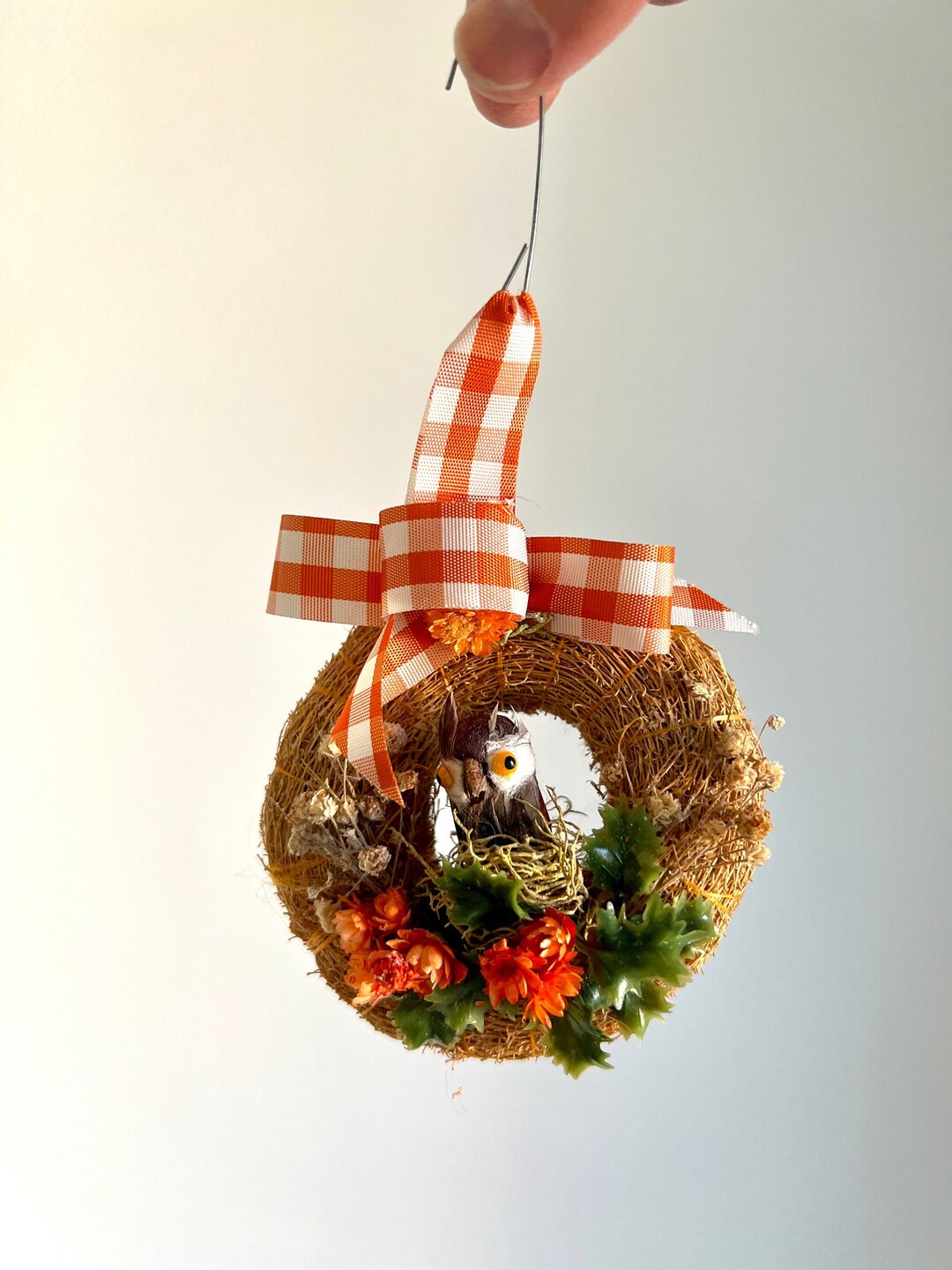 Vintage Retro Ornaments, Owl, Bird, Pheasant, Brooms, Lot of 12 - Etsy
