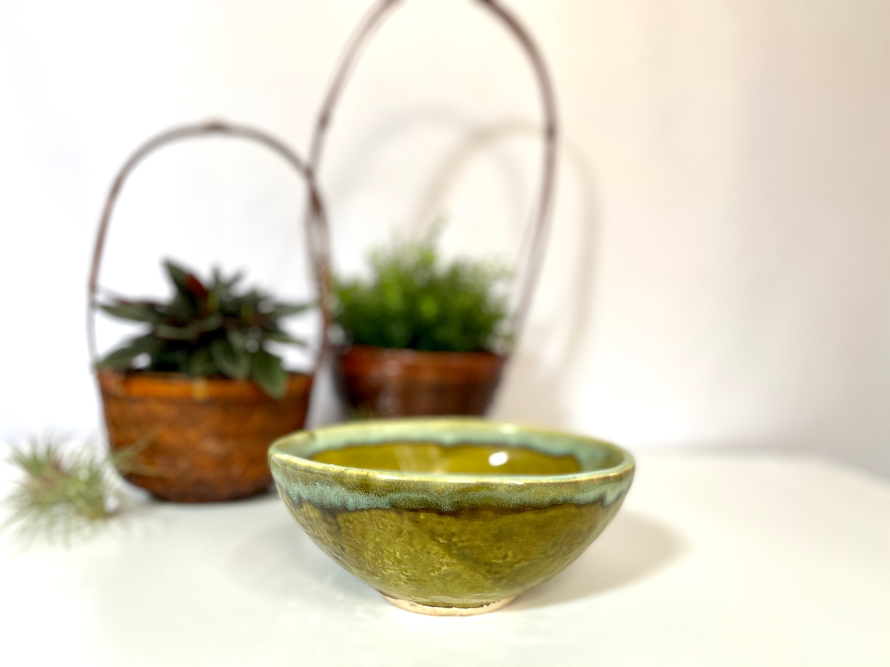 Vintage CA Studio Pottery Drippy Glaze Ceramic Bowl CA - Etsy