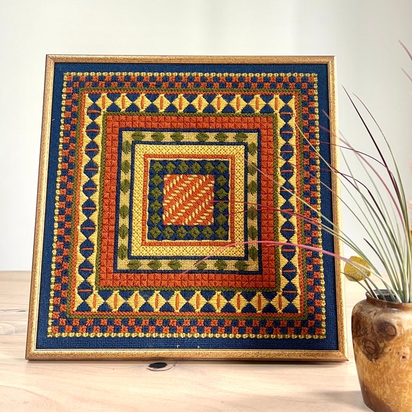 Geometric Needlepoint - Etsy
