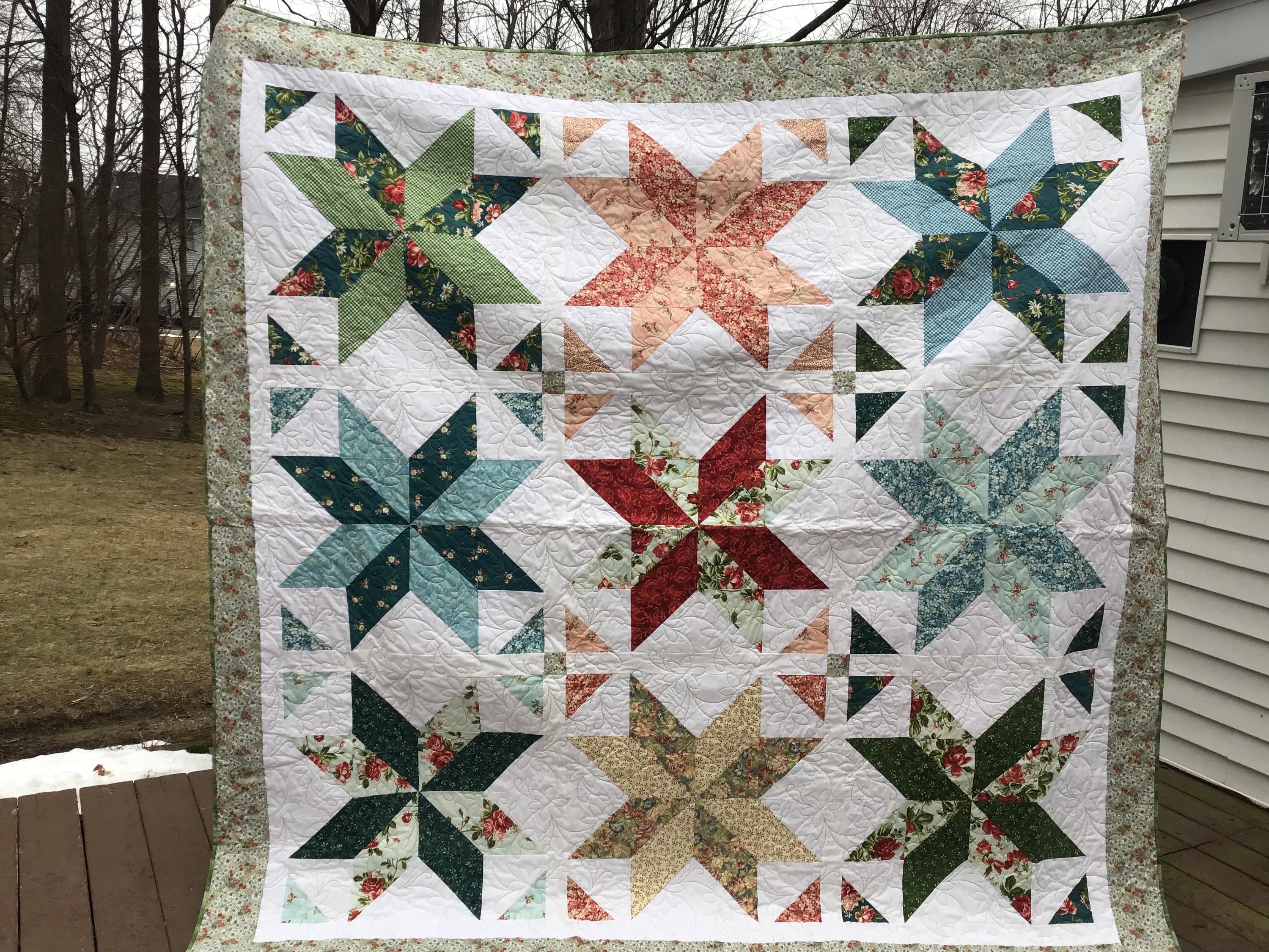 Dashing Stars Handmade Quilt - Etsy