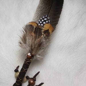 8"-10" SMUDGE FEATHER WAND: Prayer, Ceremony, Ritual, Spiritual, Saging ...