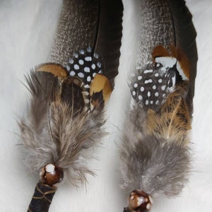 8"-10" SMUDGE FEATHER WAND: Prayer, Ceremony, Ritual, Spiritual, Saging ...