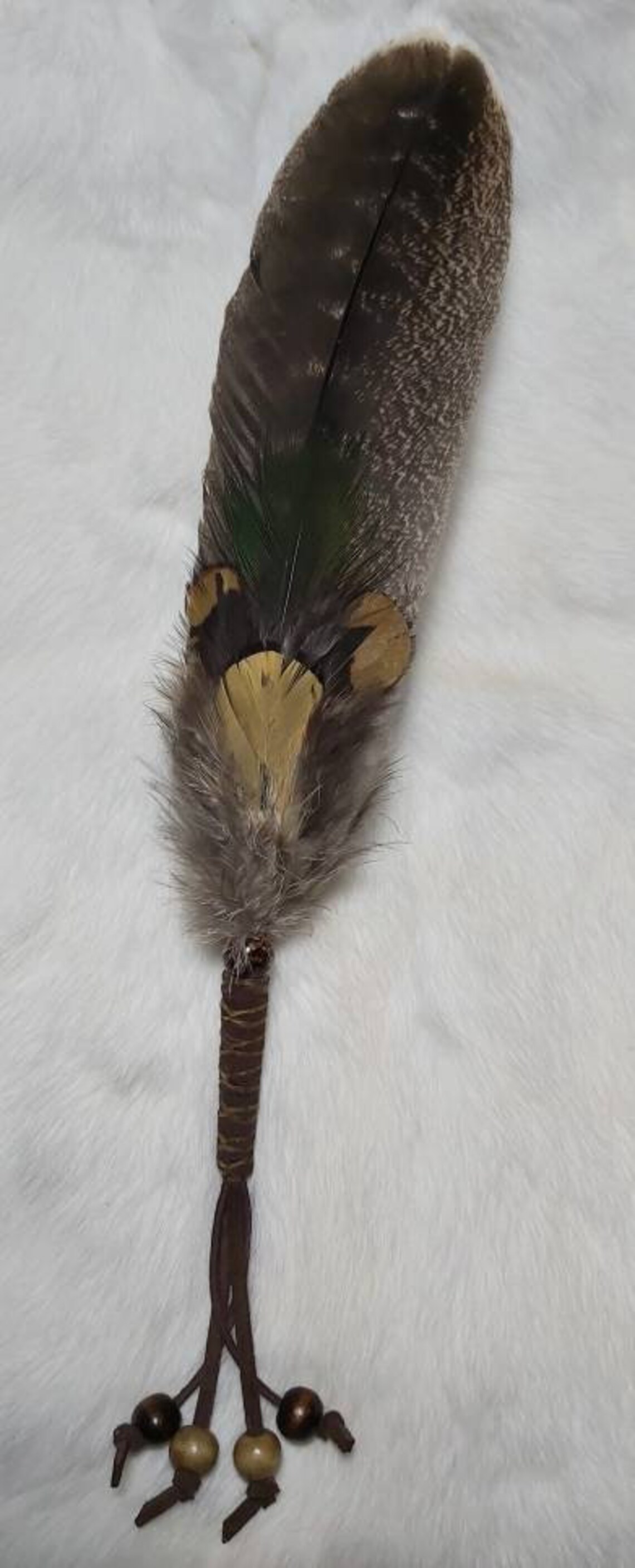 8"-10" SMUDGE FEATHER WAND: Prayer, Ceremony, Ritual, Spiritual, Saging ...