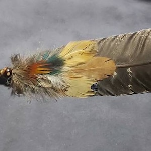 8"-10" SMUDGE FEATHER WAND: Prayer, Ceremony, Ritual, Spiritual, Saging ...