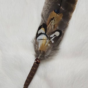 8"-10" SMUDGE FEATHER WAND: Prayer, Ceremony, Ritual, Spiritual, Saging ...
