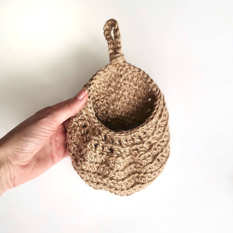 Jute Wall Hanging Basket Kitchen Storage Baskets Vegetable - Etsy