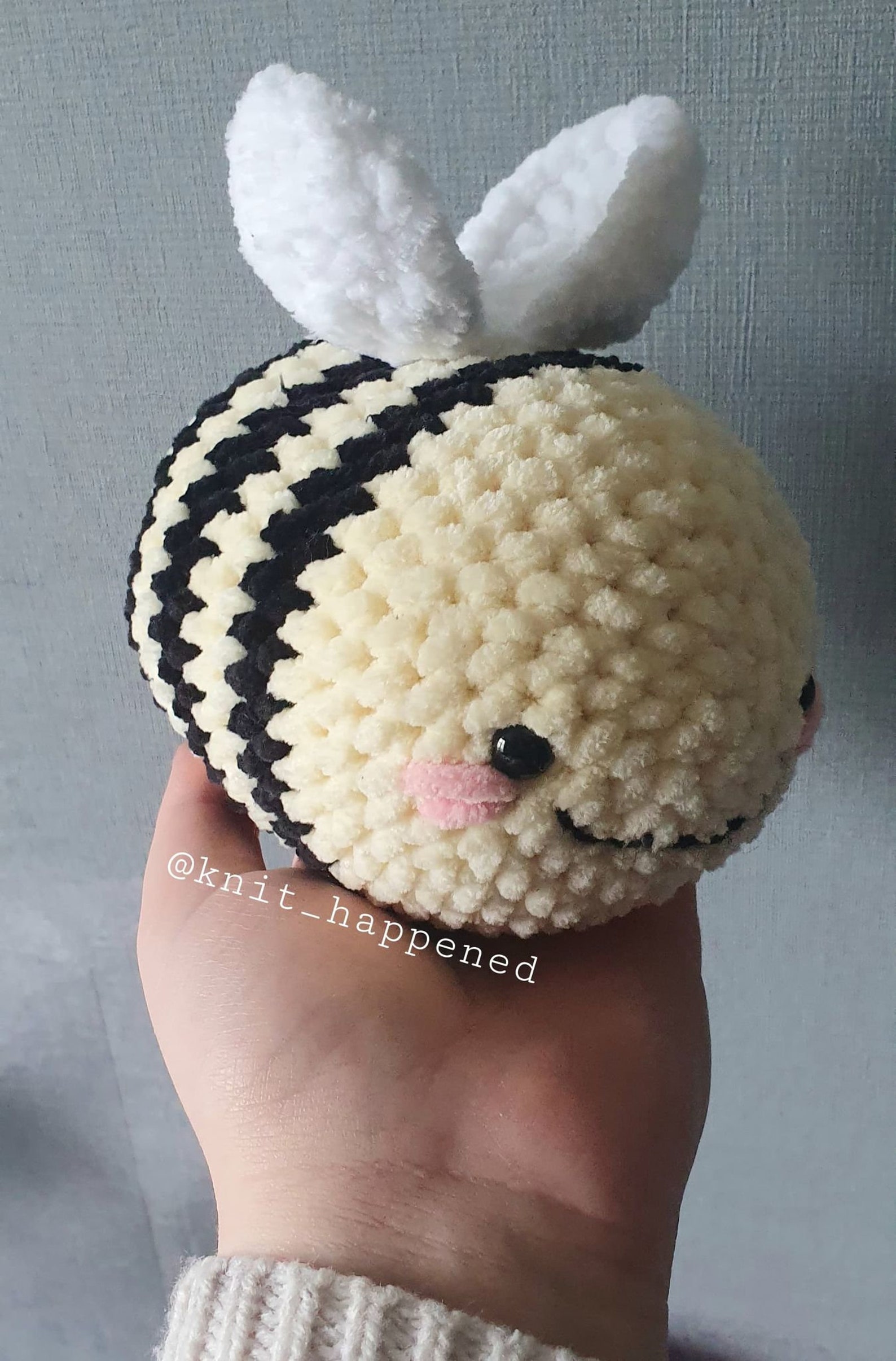 Bee Plush Teddy Bee Teddy Chunky Bee Gift Ideas Cute - Etsy